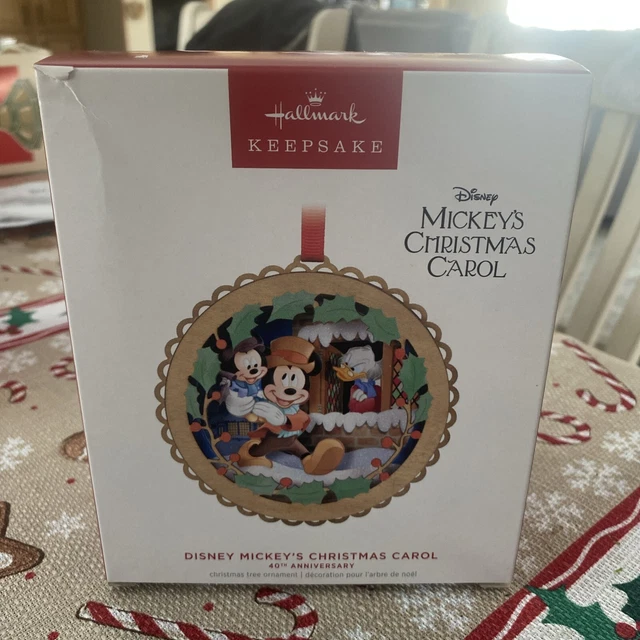 HALLMARK DISNEY'S MICKEY'S Christmas Carol 40th Anniversary Papercraft ...