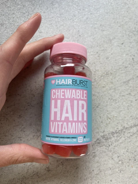 HAIRBURST CHEWABLE HAIR Growth Vitamins - 60 Gummies £12.49 - PicClick UK