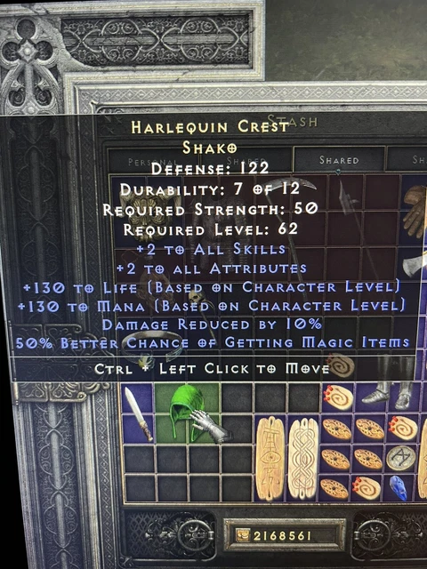D2R DIABLO 2 Resurrected Shako +2 To All Skill Hat +50%Mf Pc&Ps4/5&xbox ...