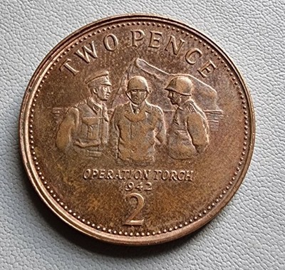 RARE 2P COIN -Operation Torch - Gibralter - 2012 - Very Good Condition ...