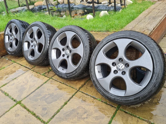 GENUINE VW GOLF GTI BBS MONZA 17" Alloy Wheels Good Tyres 225/45/17 ...