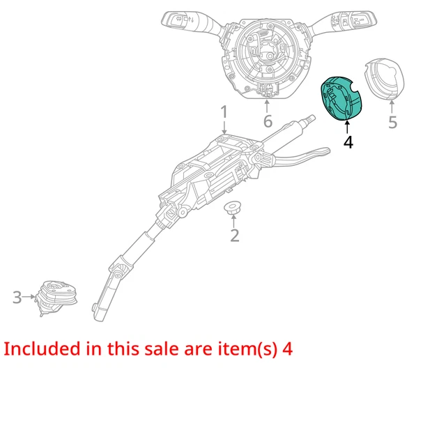 2017-2025 CHRYSLER PACIFICA Steering Column Shroud Upper & Lower Cover ...