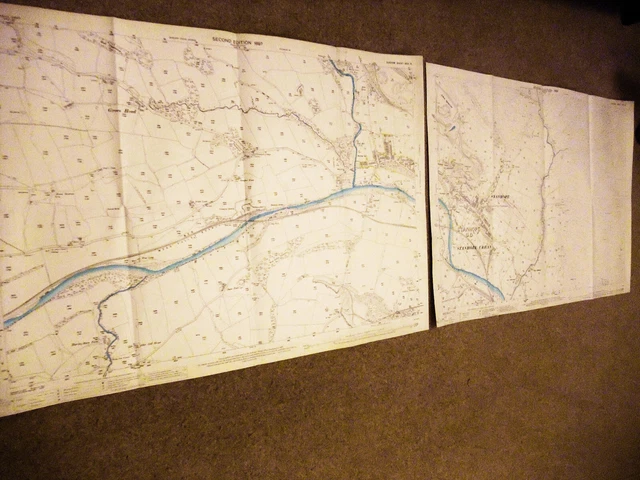 DURHAM OLD MAP plan history genealogy Stanhope Green Head £24.00 ...