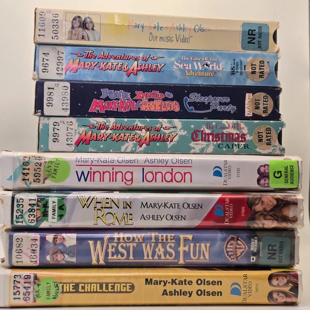 MARY KATE & Ashley VHS Lot 8 Tapes Former Rentals £15.26 - PicClick UK