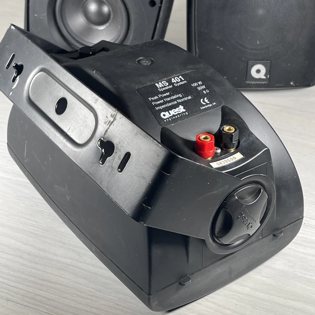 QUEST ENGINEERING MS 401 Wall Hung Installation Club HiFi Speakers ...