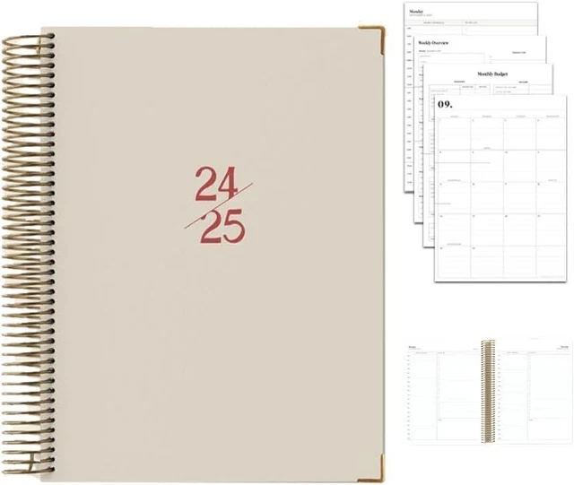 24-25 TAGESPLANER 2024-2025 akademischer Kalender wöchentliches ...