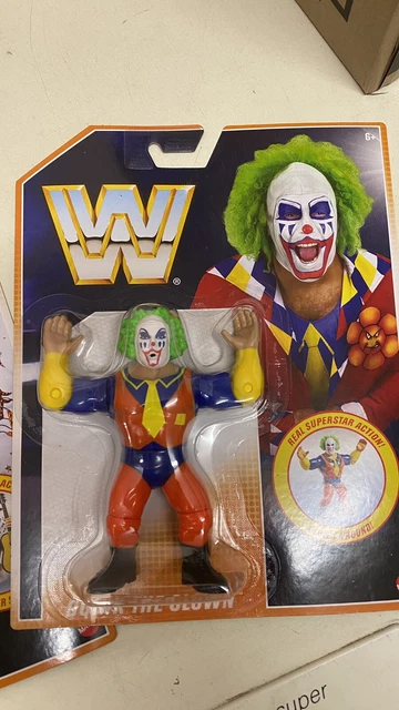 WWE MATTEL RETRO Doink The Clown Wrestling Figure Wwf Hasbro Wcw £30.00 ...