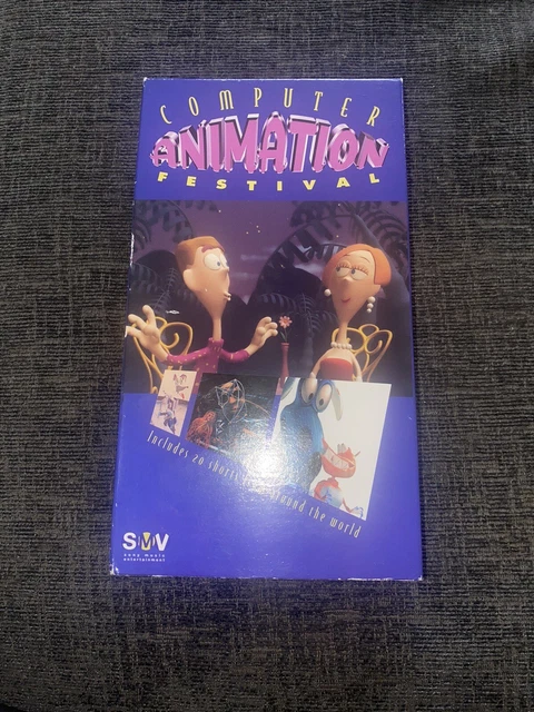 COMPUTER ANIMATION FESTIVAL Vhs Tape 20 Shorts The World SMV SONY ...