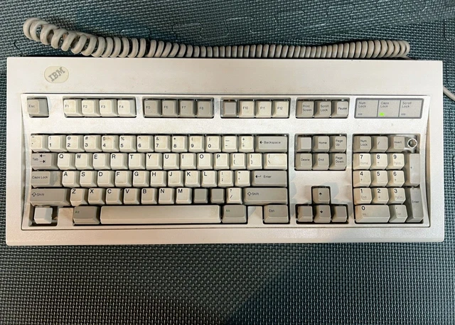 VINTAGE IBM MODEL M PS/2 Mechanical Keyboard F2 / 1989 / 1391401 For ...