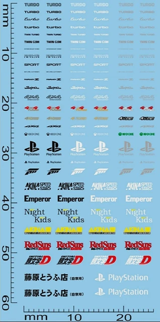 STRASSENRENNEN TUNING SPONSOREN 28 Street racing Sponsors 1:64 Decal ...