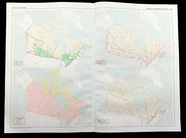 MAP OF CANADA Geodetic Land Survey Canadian Government Legal Large ...