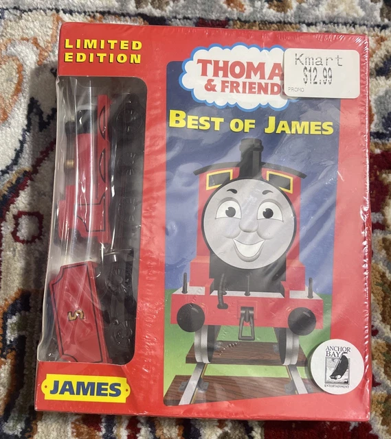 THOMAS & FRIENDS Best of James VHS Video Wooden Train Bonus Pack ...