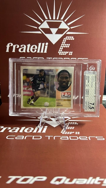 DIDIER DROGBA ROOKIE Foot 2002/2003 Sticker Panini. Beckett 7.5 No PSA ...