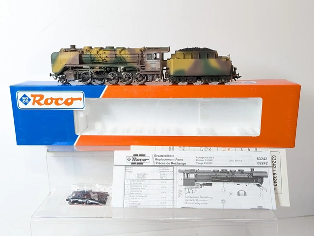 HO GAUGE ROCO DRG 2-10-0 BR44 Military steam locomotive-63236. £149.00 ...