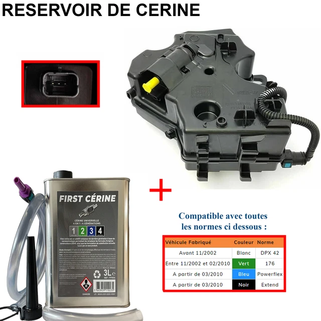 RÉSERVOIR FLUIDE FAP DPF Cerine Additif prévu C4 PICASSO II - 9736.86 ...