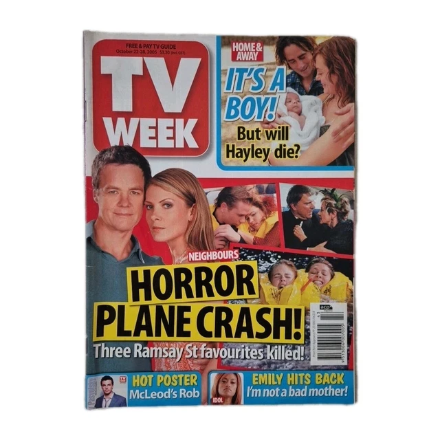 TV WEEK VINTAGE Magazine Oct. 22-28, 2005 Neighbours, Jonny Pasvolsky ...