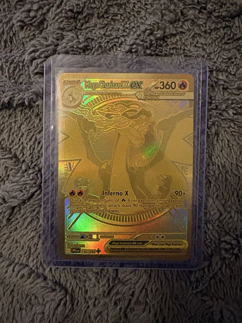 POKÉMON TCG PHANTASMAL Flames Mega Charizard X EX Mega Hyper Rare 130/ ...