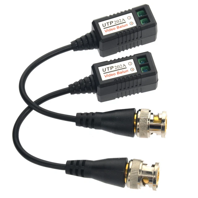 A PAIR OF UTP-202A CCTV Camera Coax CAT5 Single Channel Passive BNC ...