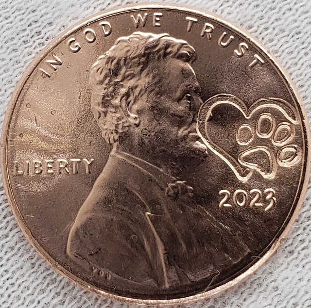 2023 LINCOLN PENNY 1C Hope Signature Imprint Counterstamp Gift Lucky ...