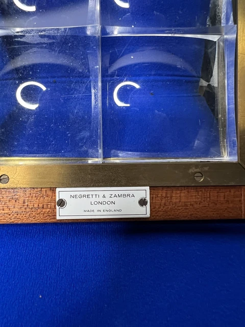NEGRETTI & ZAMBRA London Lens Lenses Wooden Frame Camera Salesman ...