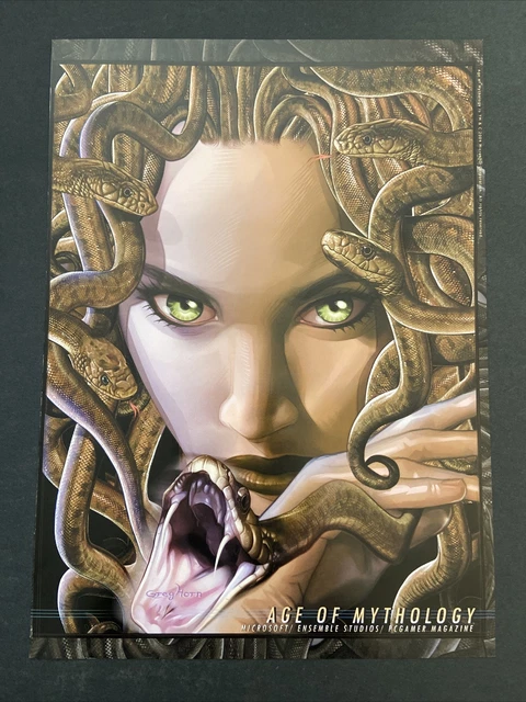 AGE OF MYTHOLOGY PC Gamer Magazine COVER Video Game Poster 9x12 Greg ...