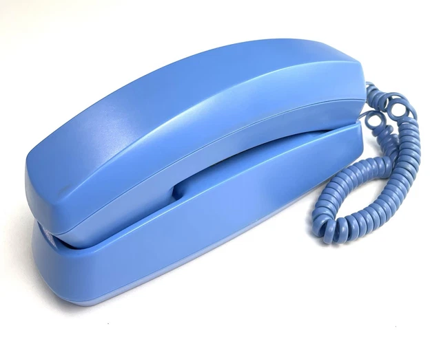 VINTAGE 1990 BASIX Fun Products Push Button Landline Phone Blue £23.21 ...