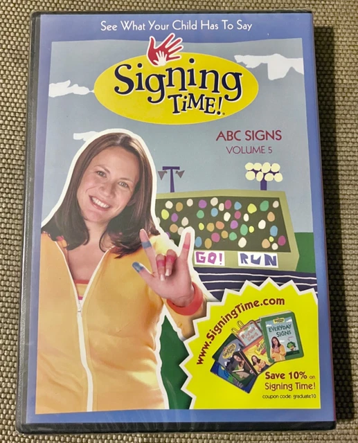 SIGNING TIME ABC Signs Leah's Farm Volume 5 & 7 DVD American Language ...