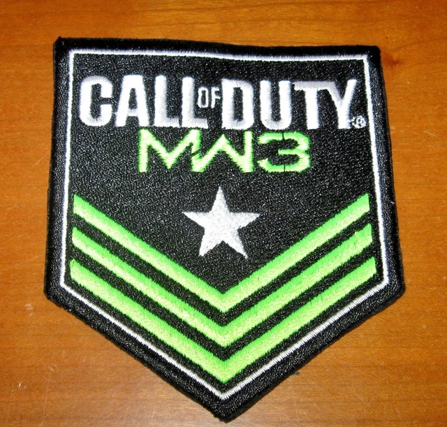 CALL OF DUTY MW3 Patch Nero Verde Bianco Finiture Videogioco Pubblicità ...