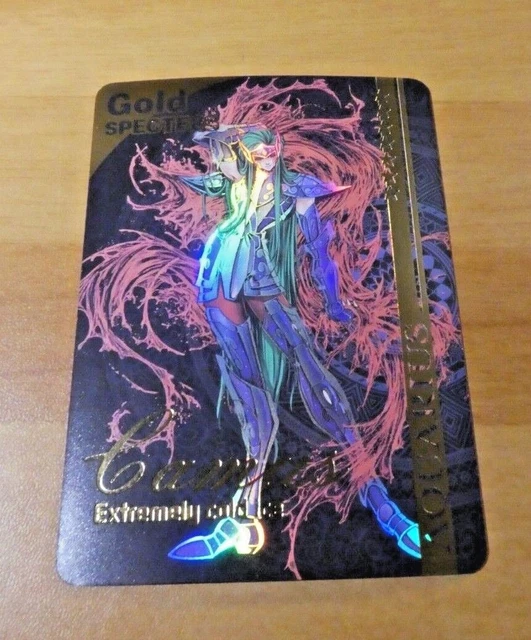 SAINT SEIYA ANIME Manga Fan Card M107 Prism Holo Mirror Carte 12 Gold ...