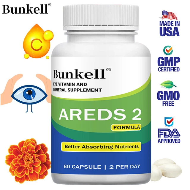 AREDS 2 EYE Vitamin&Mineral capsules,Classic Macular Support,VISION ...