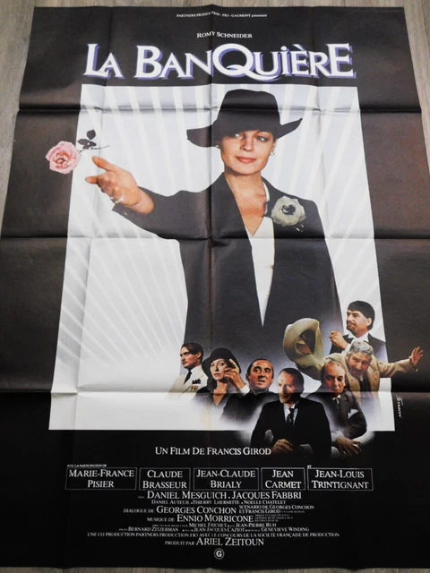 LA BANQUIERE AFFICHE ORIGINALE Poster 120x160cm 47"63 1980 Romy ...