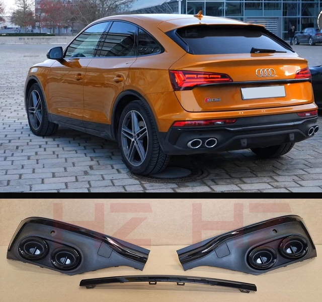3 PIECE REAR Bumper Lip Diffuser Sq5 Look For 2021 Audi Q5 Fyt S Line ...