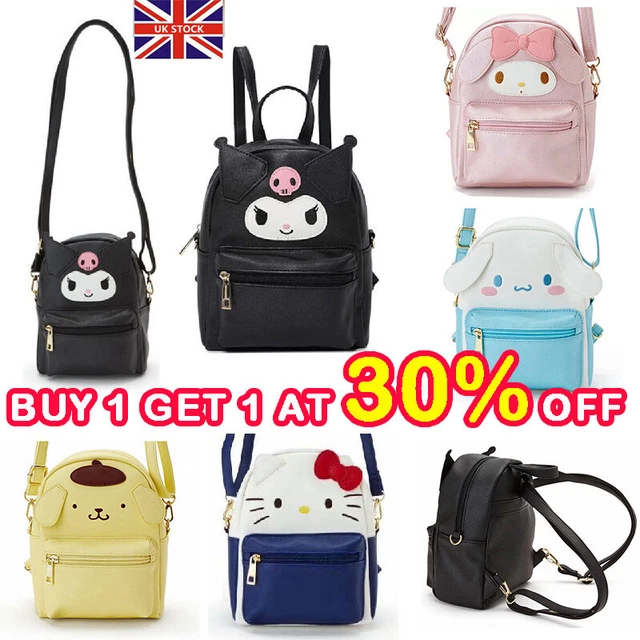 KUROMI BACKPACK MY Melody Cinnamoroll PU Leather Shoulder Bag Mini ...
