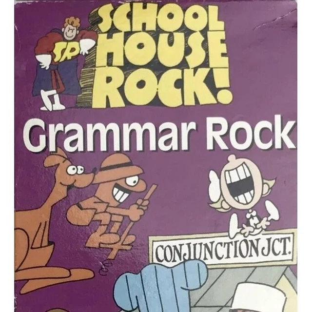 SCHOOLHOUSE ROCK! GRAMMAR Rock VHS Conjunction Junction Vintage Kids £9 ...