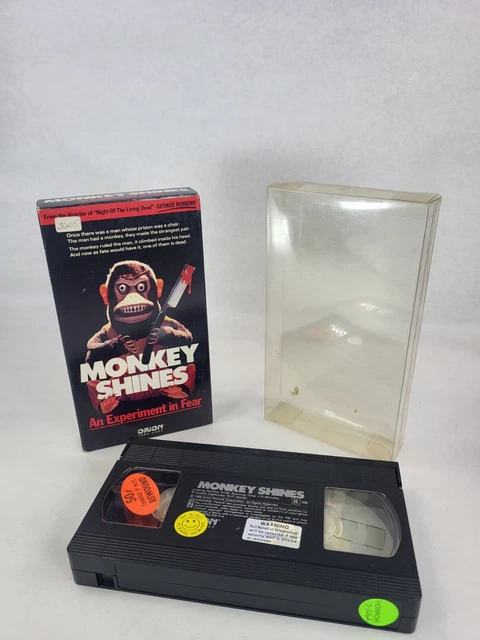 MONKEY SHINES (VHS) Cult Horror Movie George Romero Vintage 1988 Orion ...