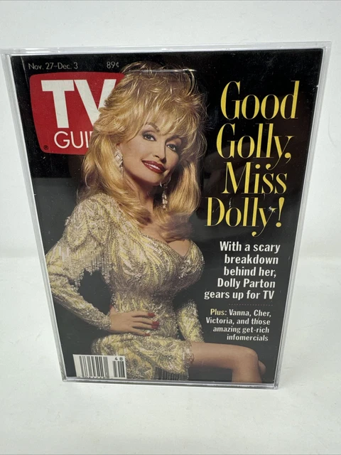TV GUIDE MAGAZINE Nov. 27-Dec. 3 1993 Dolly Parton Cover Frame £10.76 ...