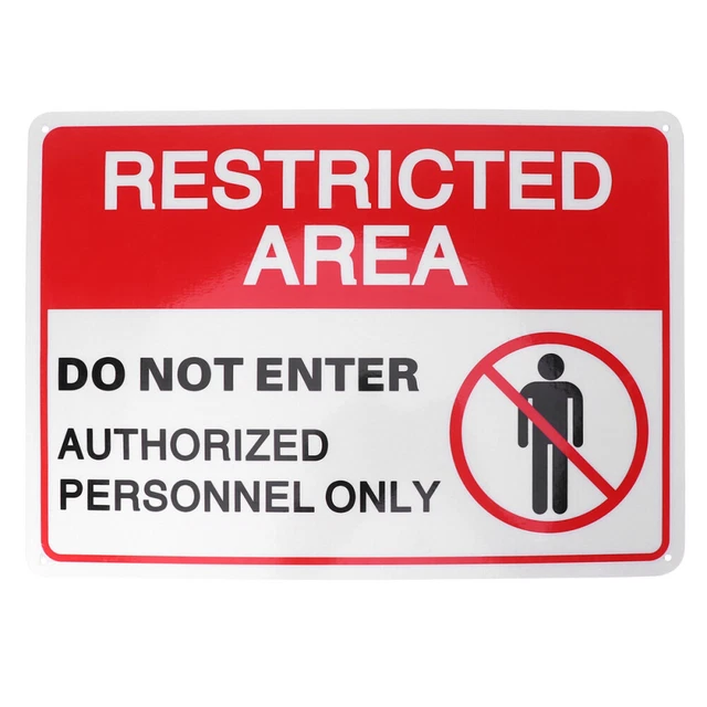 UV PROTECTED WARNING Sign Fade Resistant Safety Sign Do Not Enter Sign ...