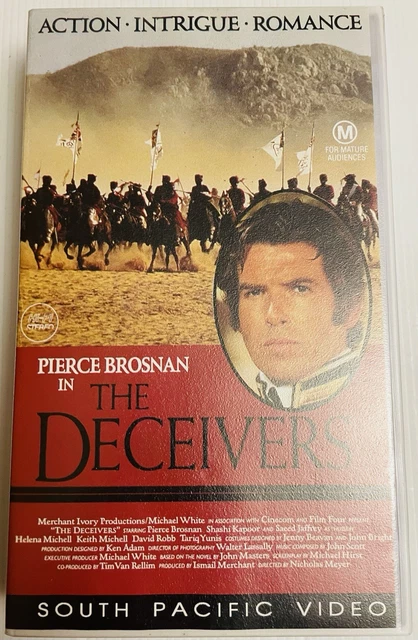 THE DECEIVERS PIERCE Brosnan VHS Video Cassette PAL M 1989 Clear Small ...