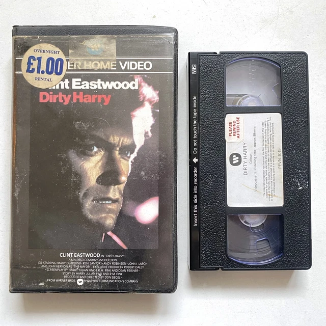 DIRTY HARRY (BIG Box PRE-CERT Ex-Rental WARNER VHS Video) - CLINT ...