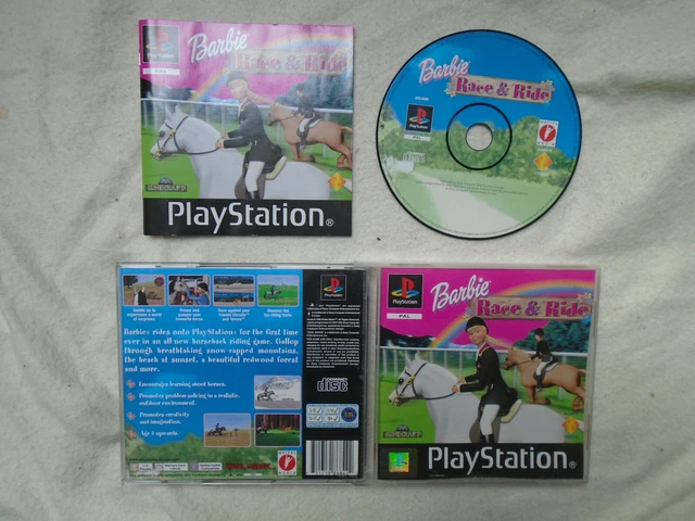 BARBIE: RACE & Ride PS1 (COMPLETE) Sony Playstation black label £11.95 ...