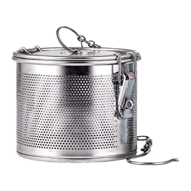 THÉ INFUSEUR LOGE Leaf Thé plus raide avec chaîne en acier inoxydable ...