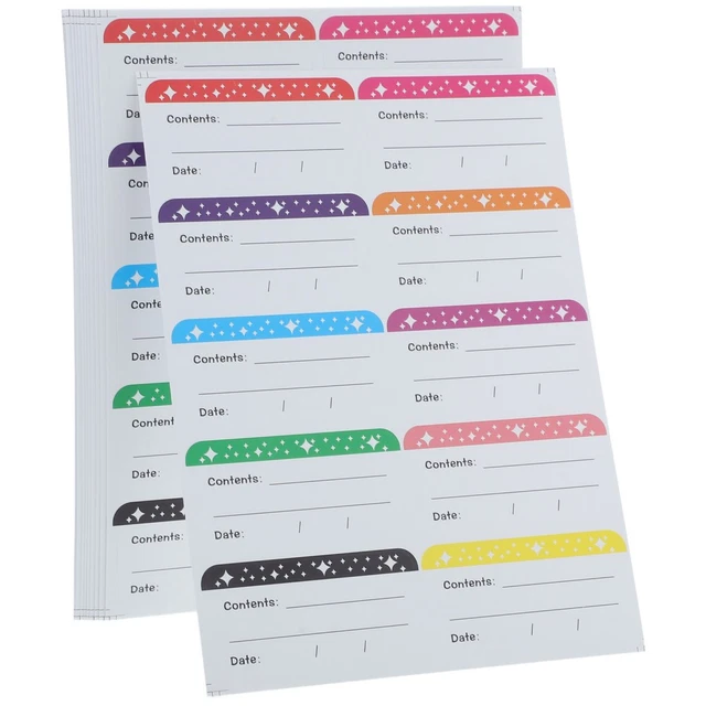 50 SHEETS FOOD Labels for Restaurant Pantry Stickers Date Freezer $34. ...