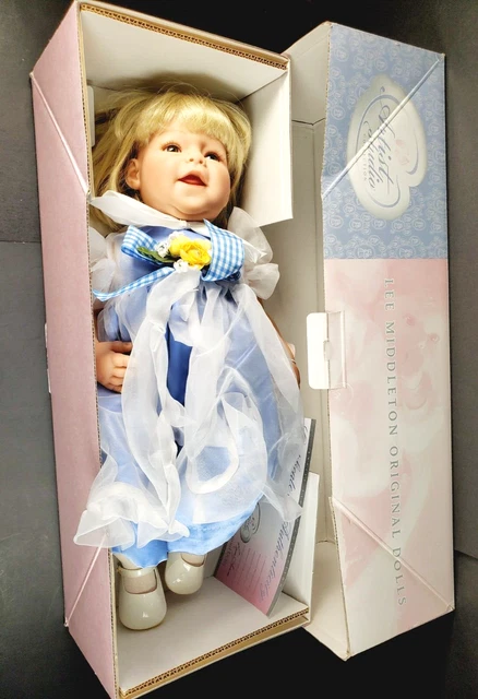 NEU LEE MIDDLETON Original Puppe "Blue Bell" von Reva Schick #30/350 04 ...