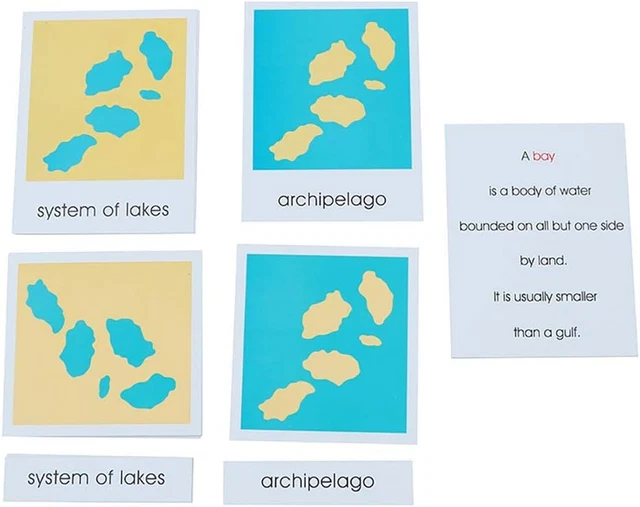 MONTESSORI LAND AND Water Form Cards(Cards Only) Montessori Materials ...