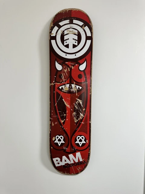 *RARE* BAM MARGERA Element Skateboard Deck HIM Horns Early 2000s £120. ...