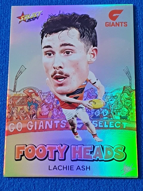 2024 AFL SELECT Footy Heads- Lachie ASH, GREATER WESTERN SYDNEY GIANTS ...