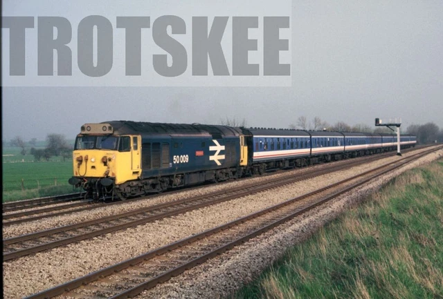 35MM SLIDE BR British Railways Diesel Loco 50009 Class 50 c1986 ...