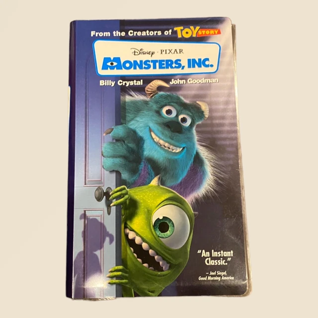 MONSTERS INC. (VHS, Clamshell) - Blue VHS Tape Edition - Disney Pixar £ ...
