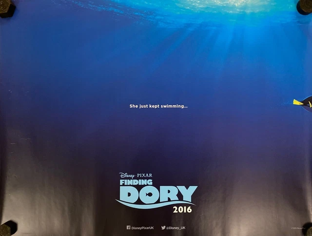 FINDING DORY QUAD Cinema Movie Poster (30x40") Original and Genuine! £ ...