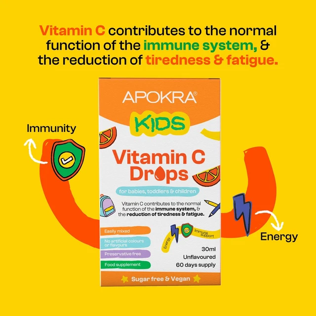 VITAMIN C DROPS Vegan 60 Days Supply 30mL Preservative Free and Sugar ...